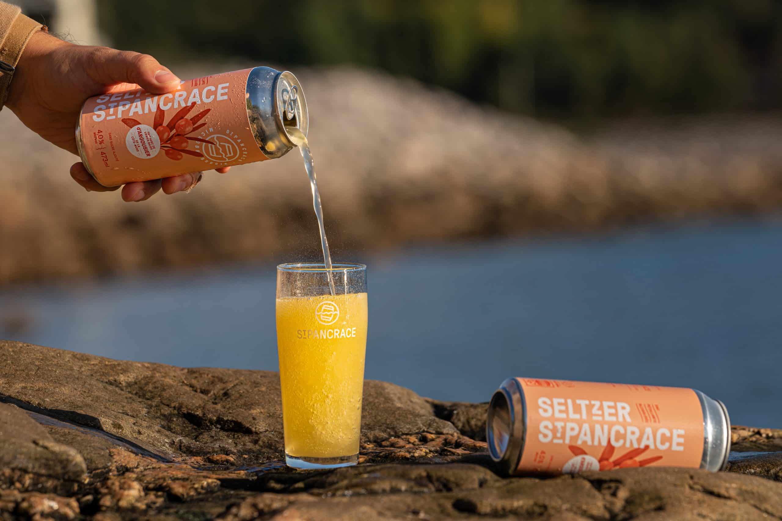 Sea buckthorn Hard Seltzer | Microbrasserie St-Pancrace
